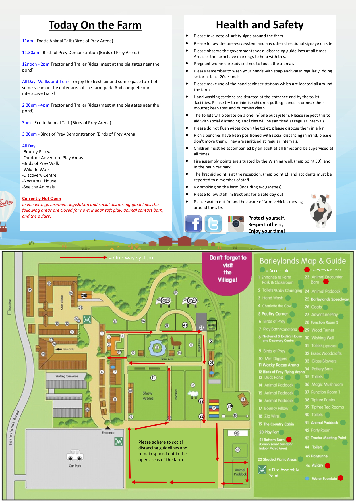 Map and Guide July 2020 - Barleylands